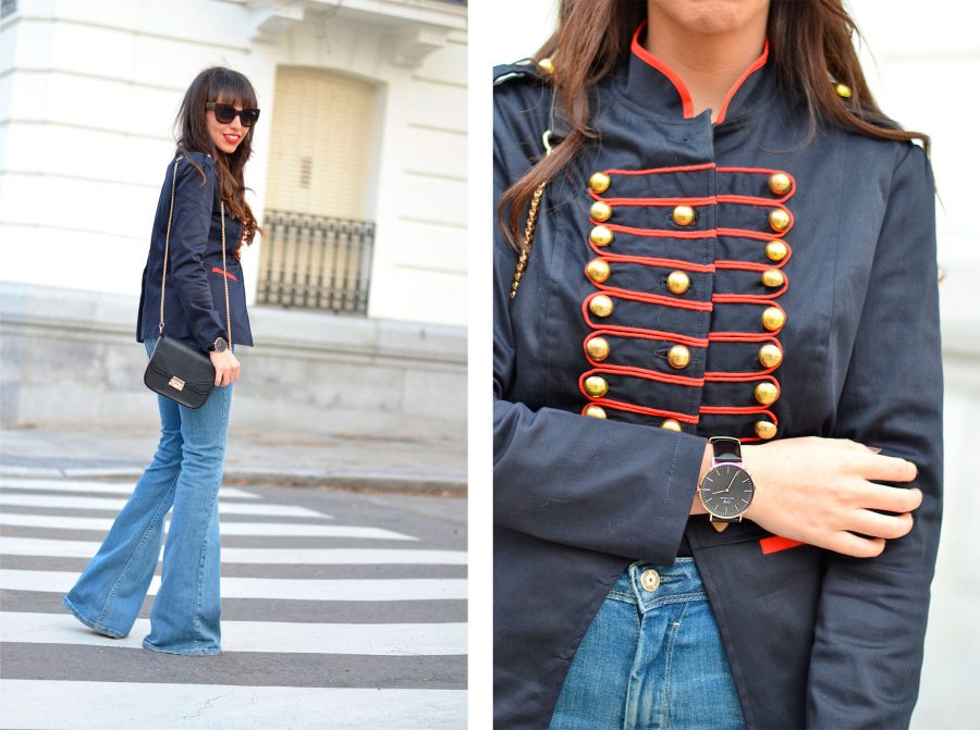 MILITARY JACKET WITH RED TOGGLES - Wear Wild
