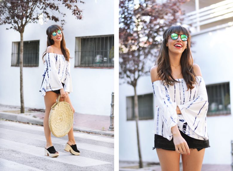 ROUND RAFFIA BAG & SUNGLASSES ON YOUR SUMMER OUTFIT